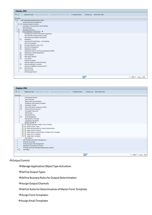 Output management in sap s4 hana 1709 1809 1909 | PDF