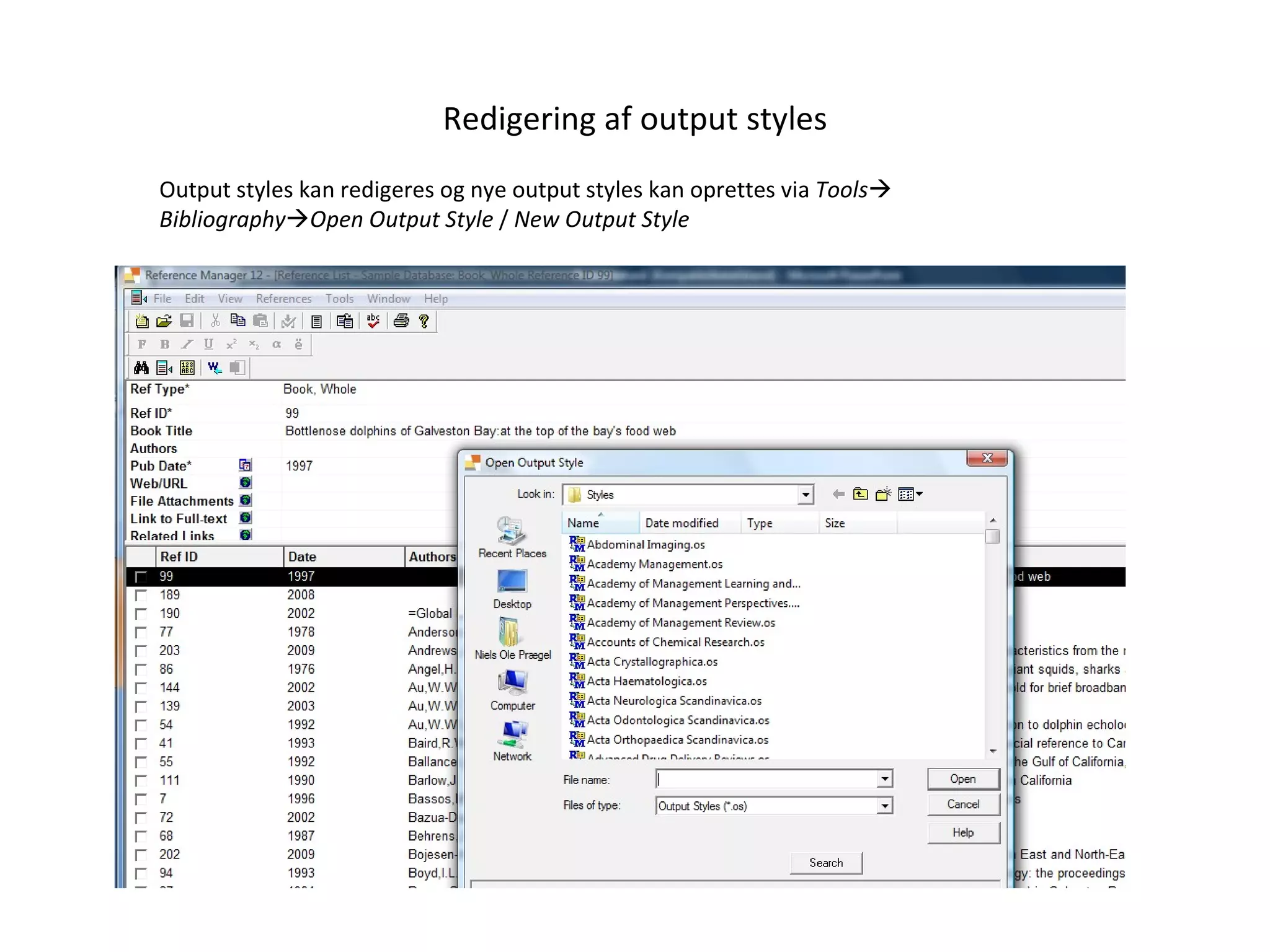 Om tidsskriftformater (Output Styles) | PPT