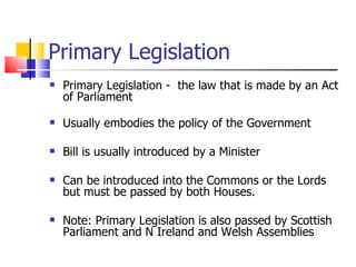 Public Bills: An overview | PPT | Law