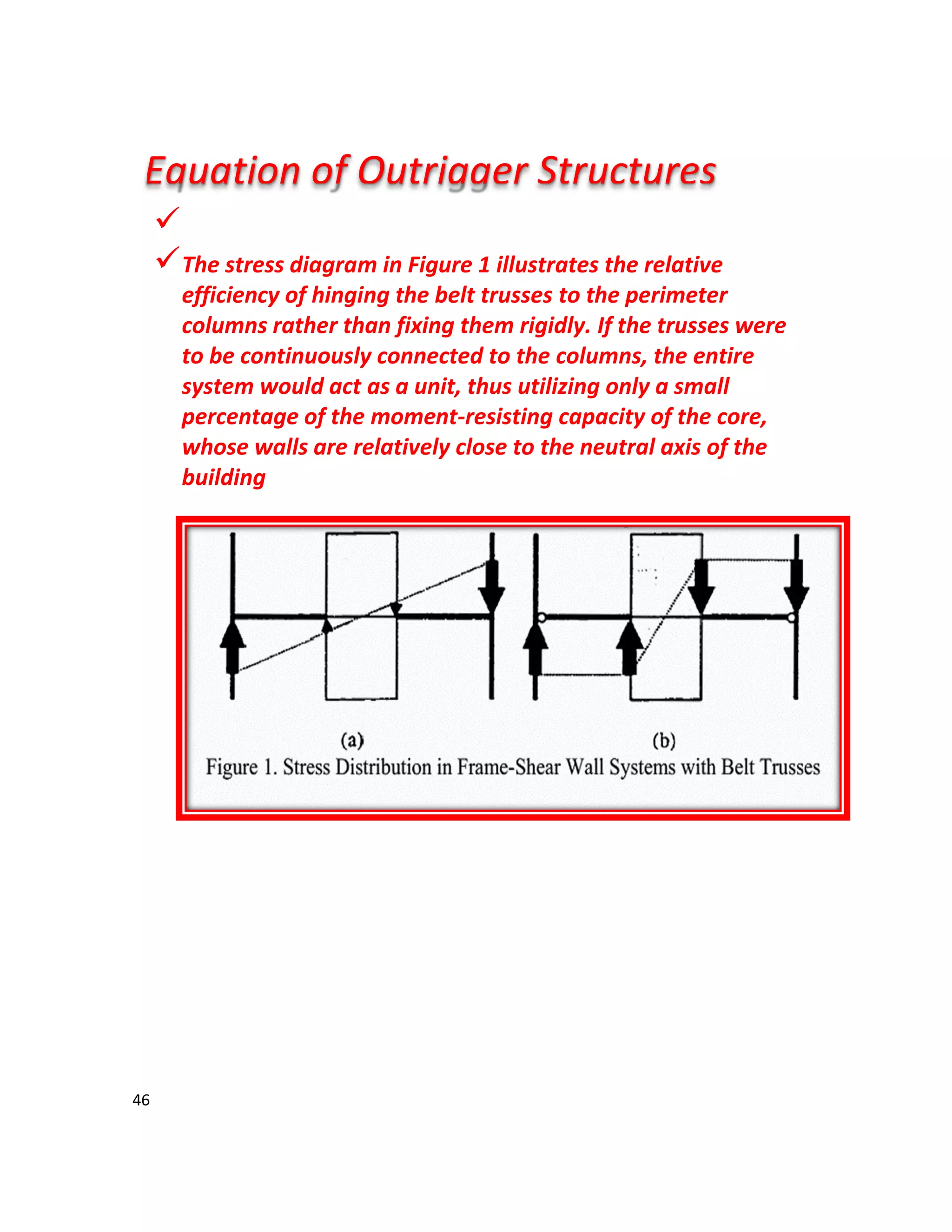 Outrigger belt trusses design - الجائز الشبكي المركزي والحزام المحيطي ...