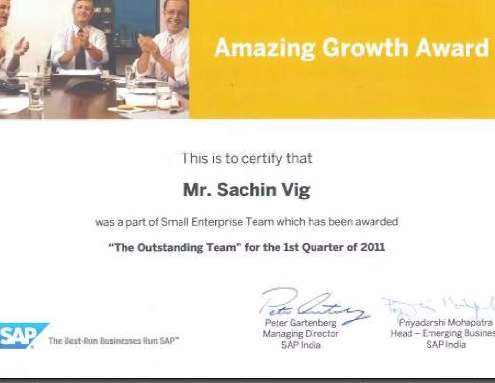Amazing Growth Award | PPT