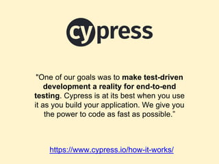 Outside-in Testing in Vue with Cypress | PPT