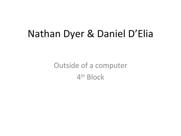 Outside Of A Computer Ppt | PPT