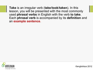 Outside the-box---phrasal-verbs-with-take | PPT