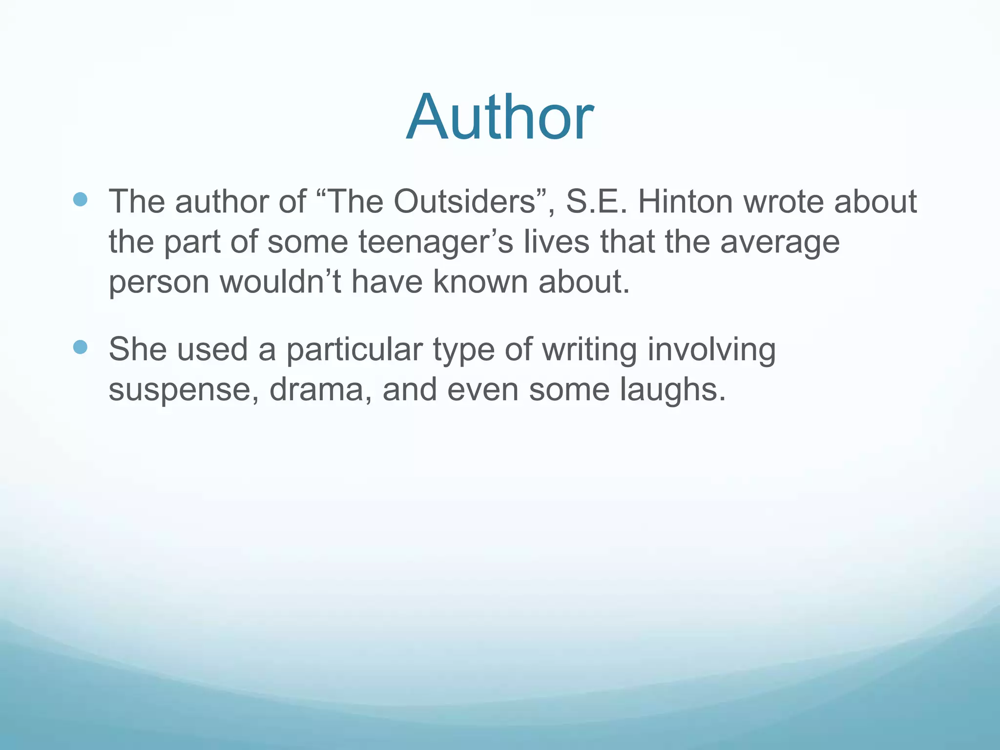 The Outsiders | PPTX