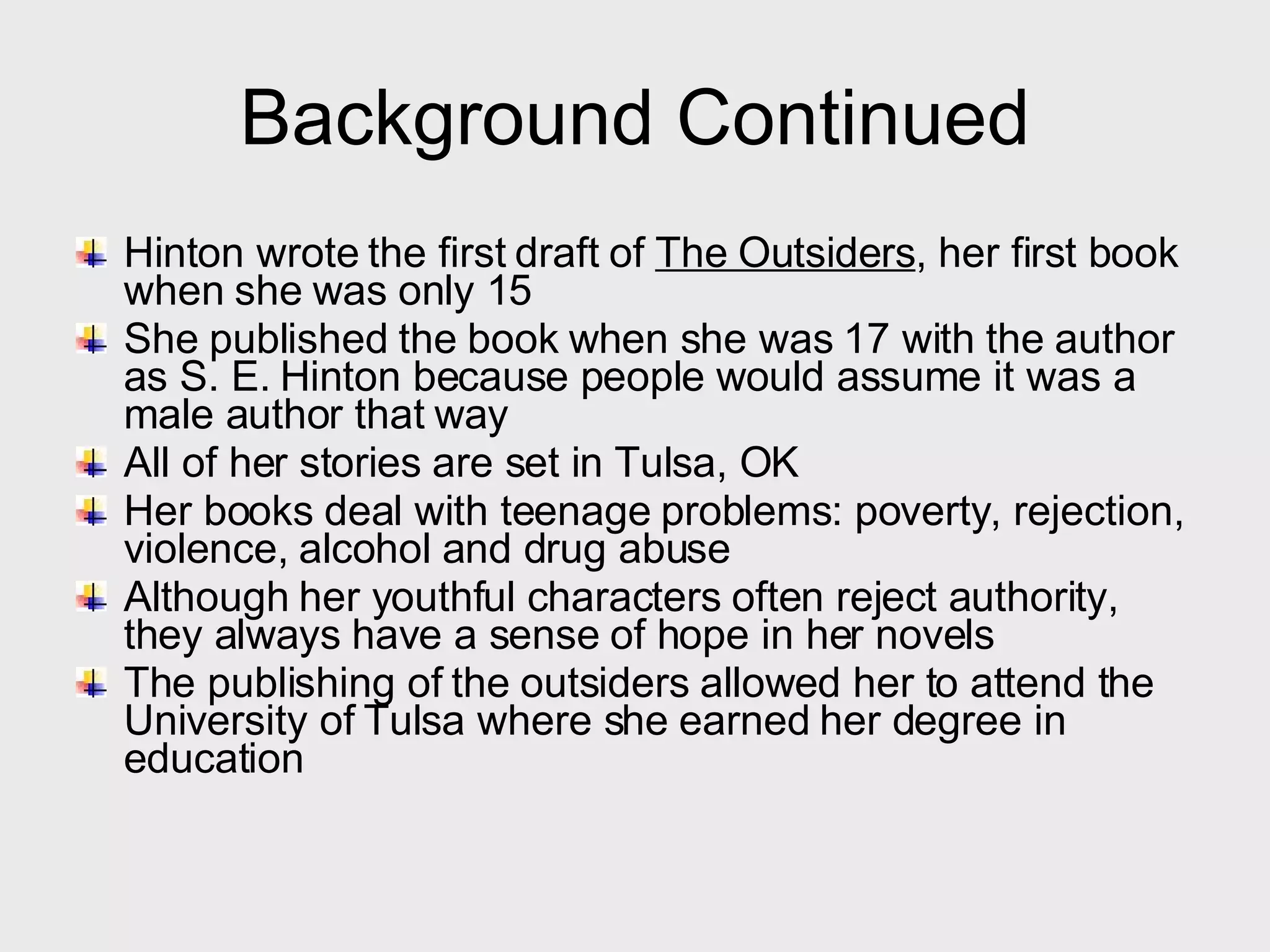 Outsiders Intro And Background | PPT