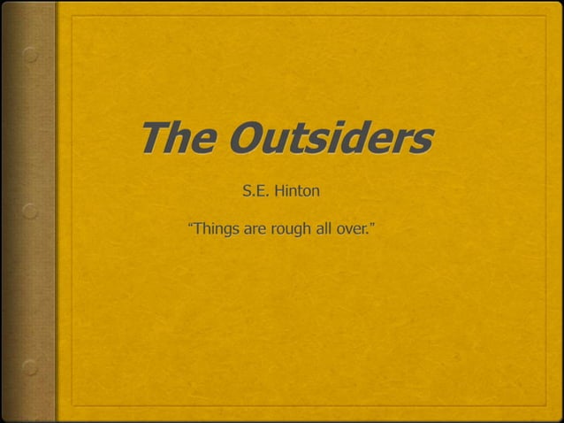 Outsiders Reflection & Discussion Questions | PPT