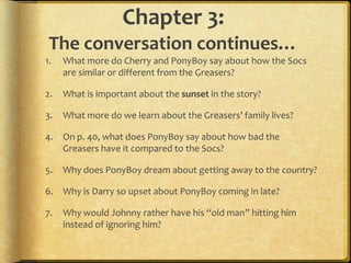 Outsiders Reflection & Discussion Questions | PPTX