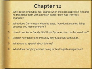 Outsiders Reflection & Discussion Questions | PPTX