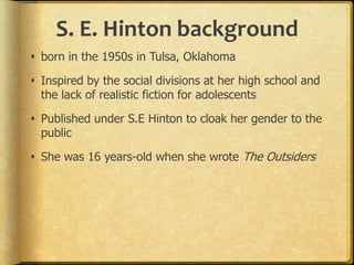 Outsiders Reflection & Discussion Questions | PPTX