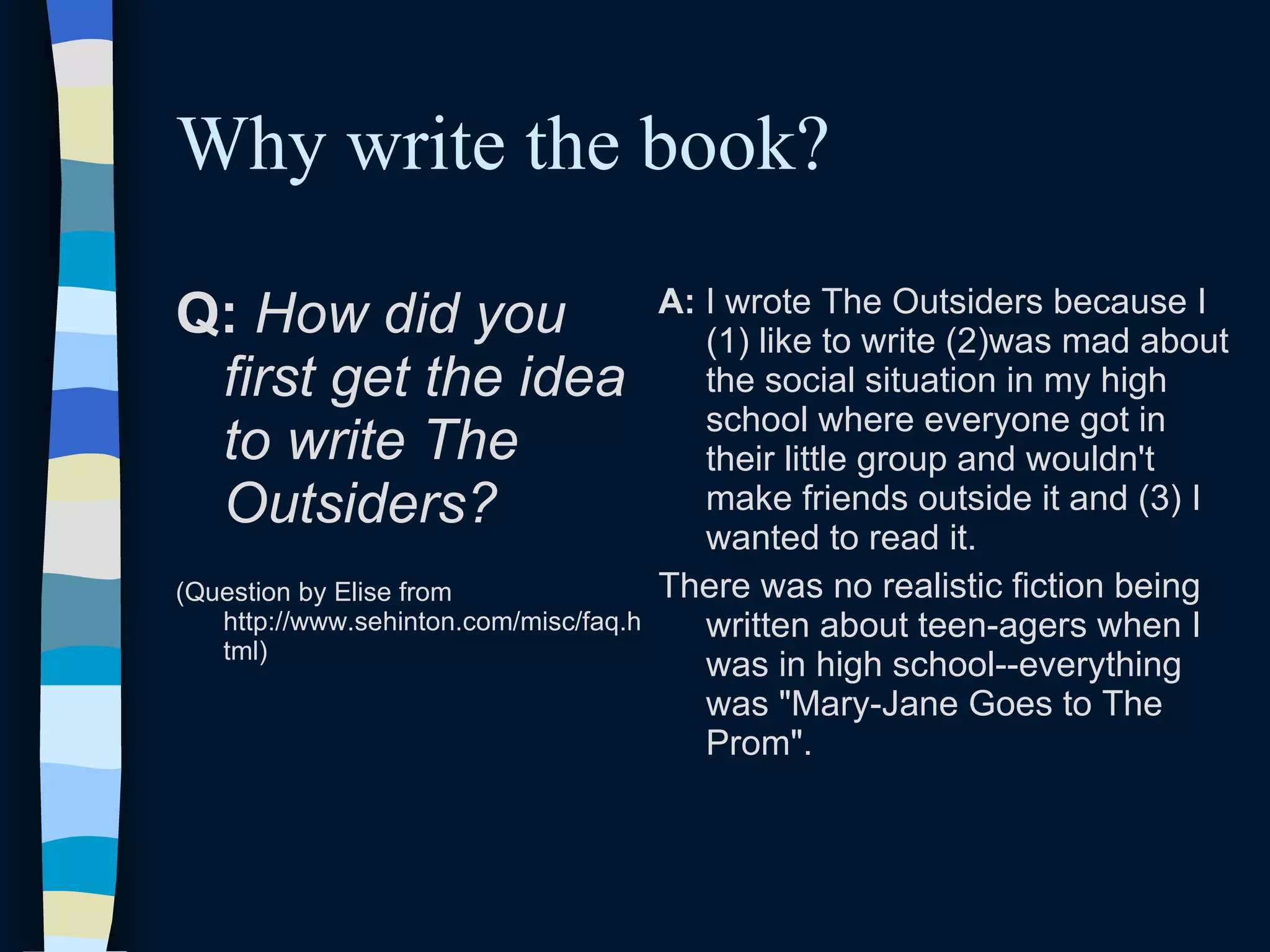 The Outsiders Intro | PPT