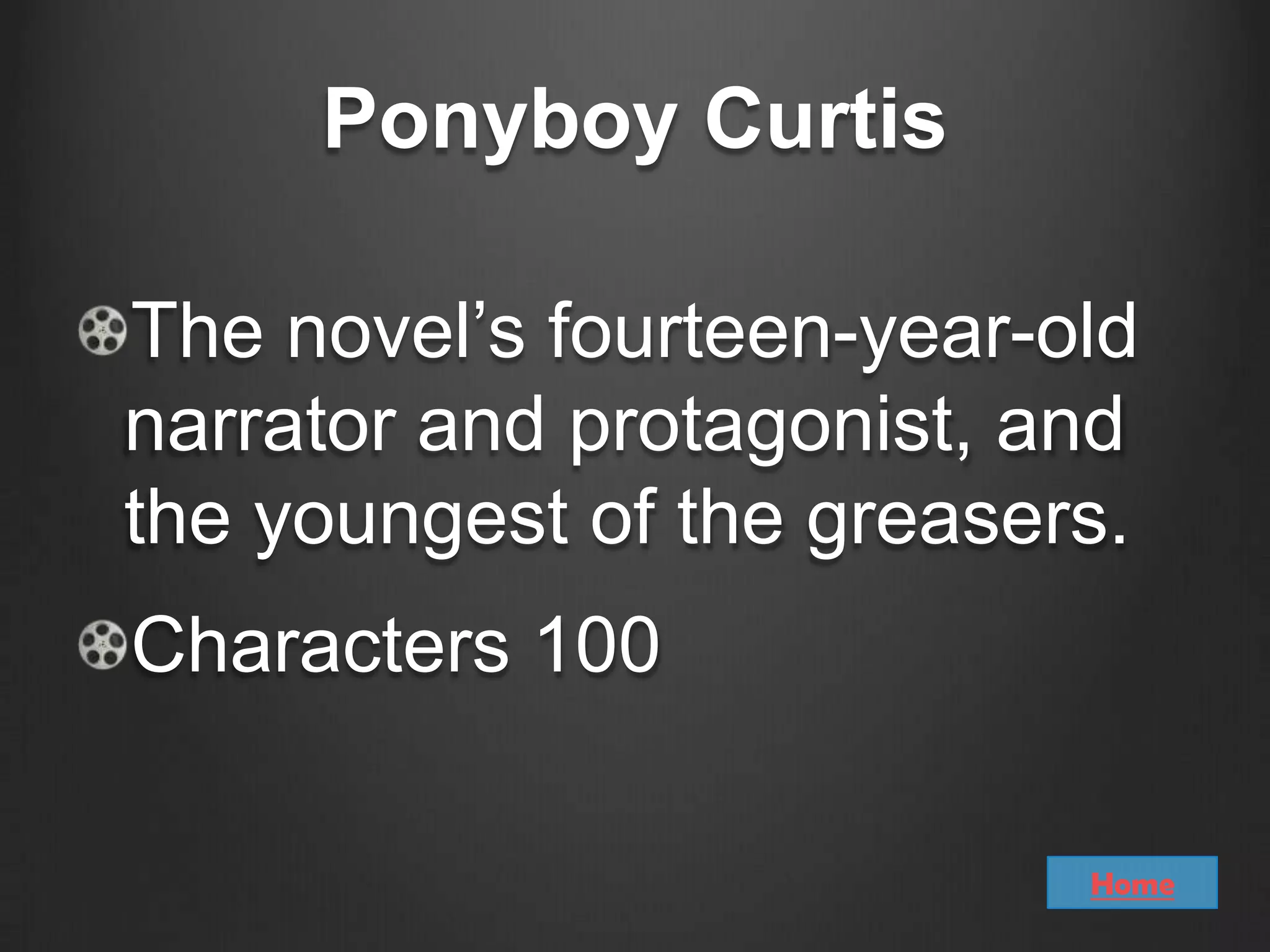 Outsiders Jeopardy | PPTX