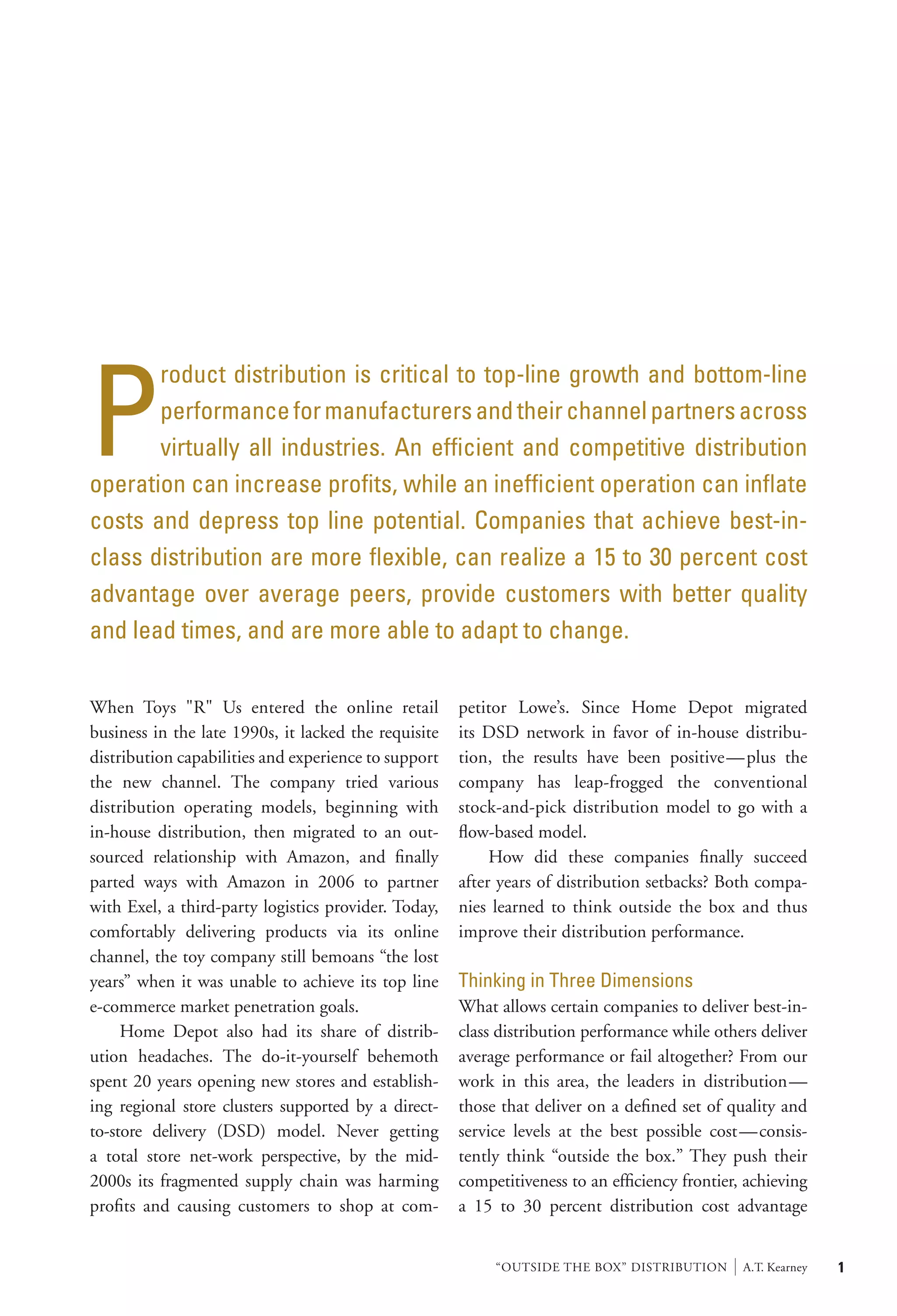 Outside The Box Distribution - Three Dimensions for Distribution ...