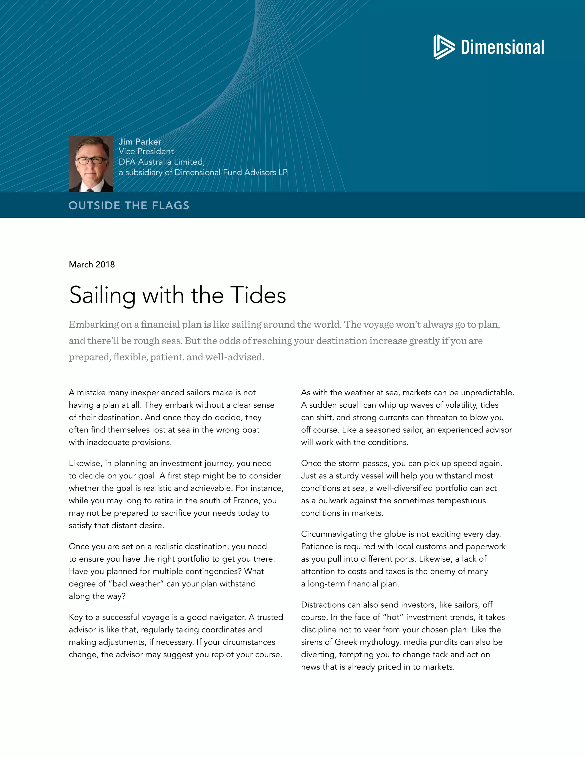 Sailing with the tides and investing metaphor | PDF