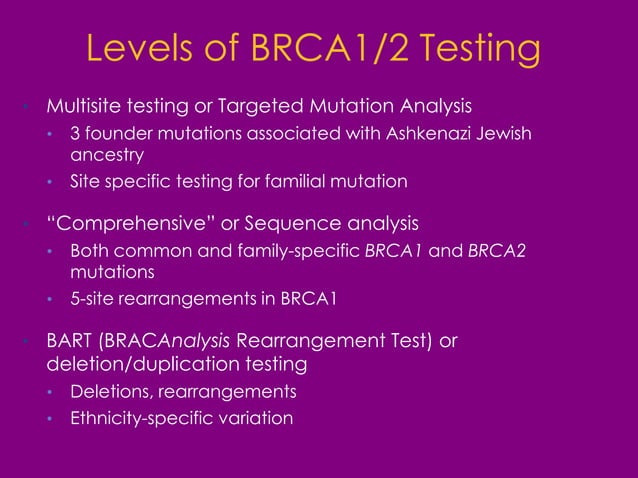 Understanding BRCA1/2 Cancer Risk | PPTX | Cancer | Diseases and Conditions