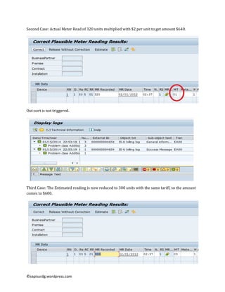 SAP ISU: Out-sorting Billing Validation | PDF