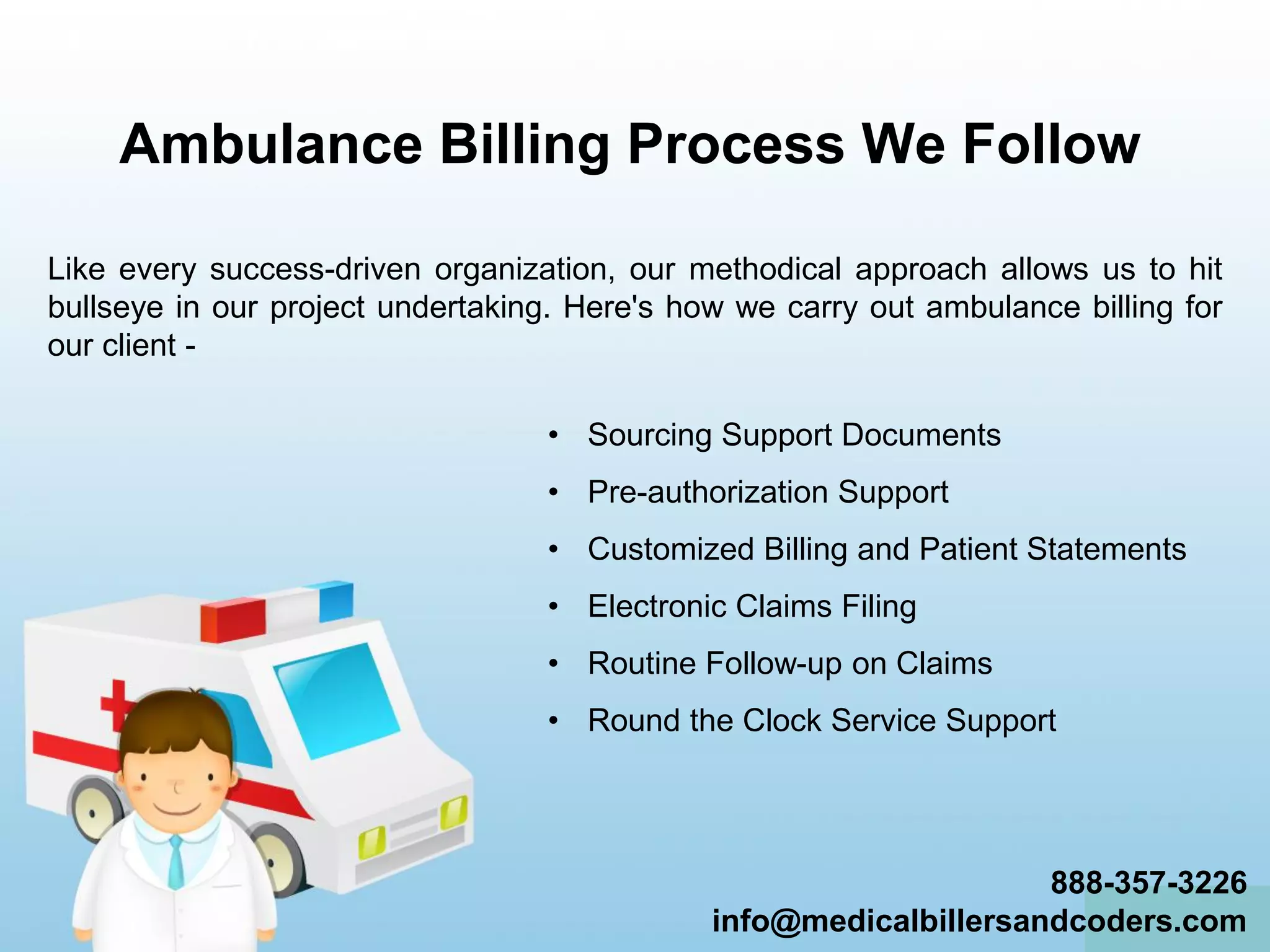 Outsource ambulance transportation billing services | PPT