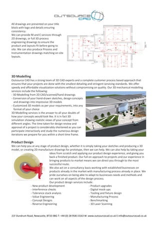 Outsource Cad Brochure | PDF