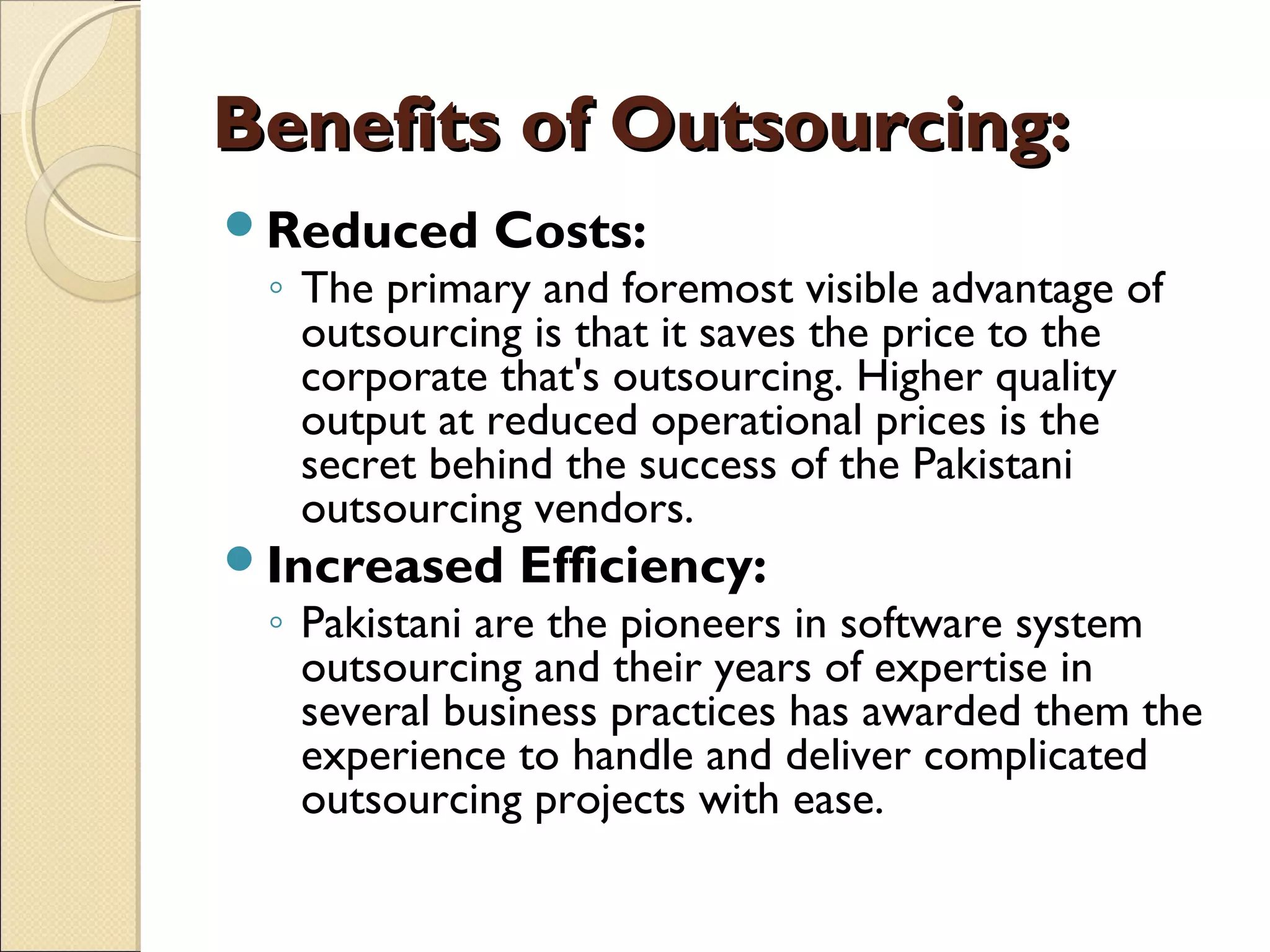 Outsource company islamabad pakistan | PPT | Business | Business and Finance