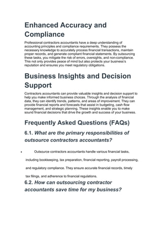 Outsource Contractor Accountants.pdf | Business Accounting & Finance | Business