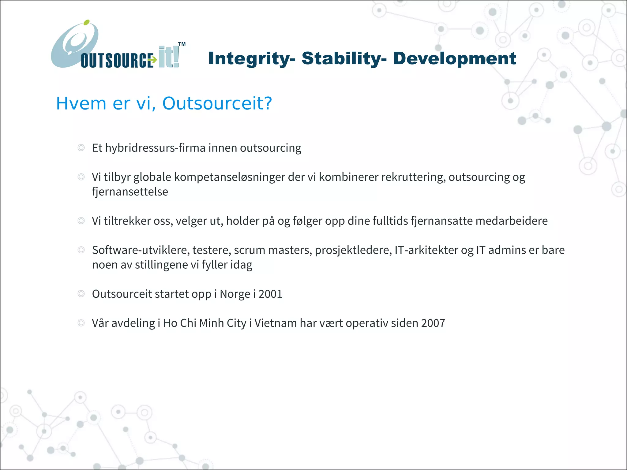 Outsourceit- At a glance | PDF