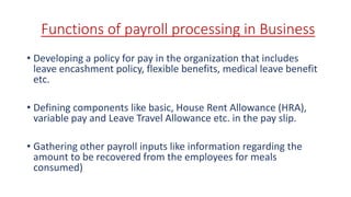 Outsource your payroll processing with ezybiz india consulting llp | PPT