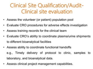 Outsourcing BA and BE to CRO | PPTX