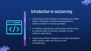 Outsourcing power point presentation for SEPM | PPTX