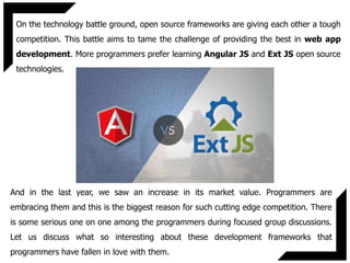 Some Serious Competition: Angular vs Ext JS | PPT