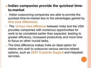Outsourcing and its potential for india | PPTX