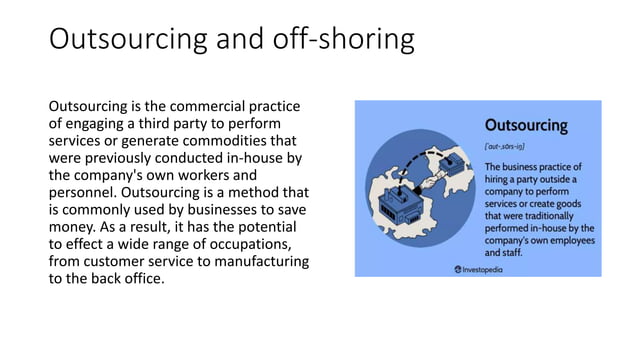 Outsourcing and off-shoring p.pptx | Job Market | Economy