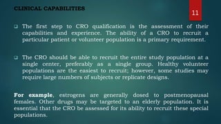 Outsourcing BA and BE to CRO | PPTX