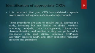 Outsourcing BA and BE to CRO | PPTX