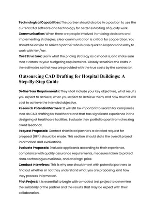 Outsourcing CAD Drafting for Hospital Building Architectural Design | PDF