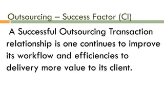 Outsourcing life cycle | PDF