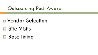 Outsourcing life cycle | PDF