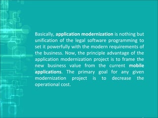The Modernization of Application | PPT
