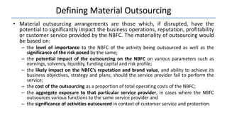 Outsourcing of financial services by NBFCs | PPTX