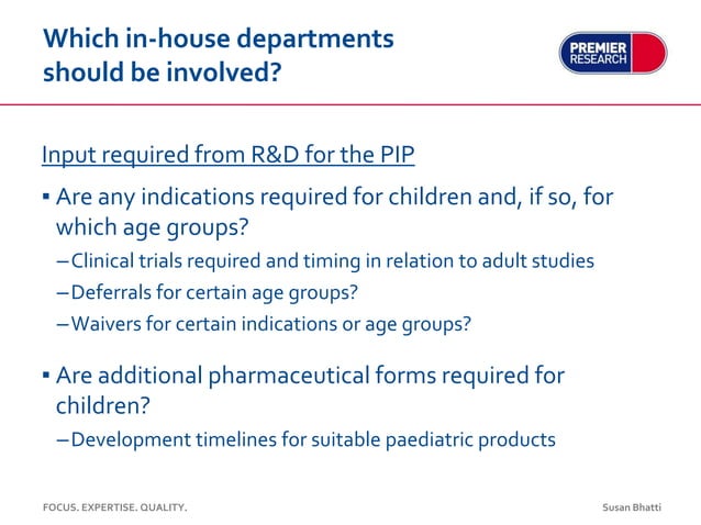 Outsourcing Paediatric Investigation Plans
