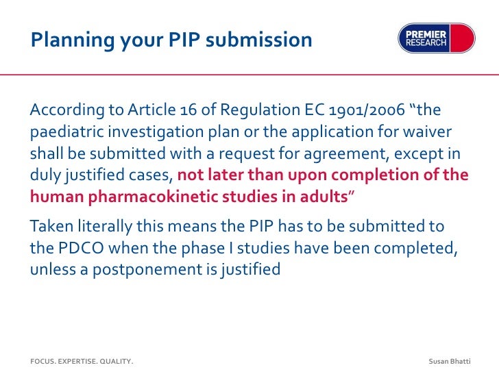 Outsourcing Paediatric Investigation Plans