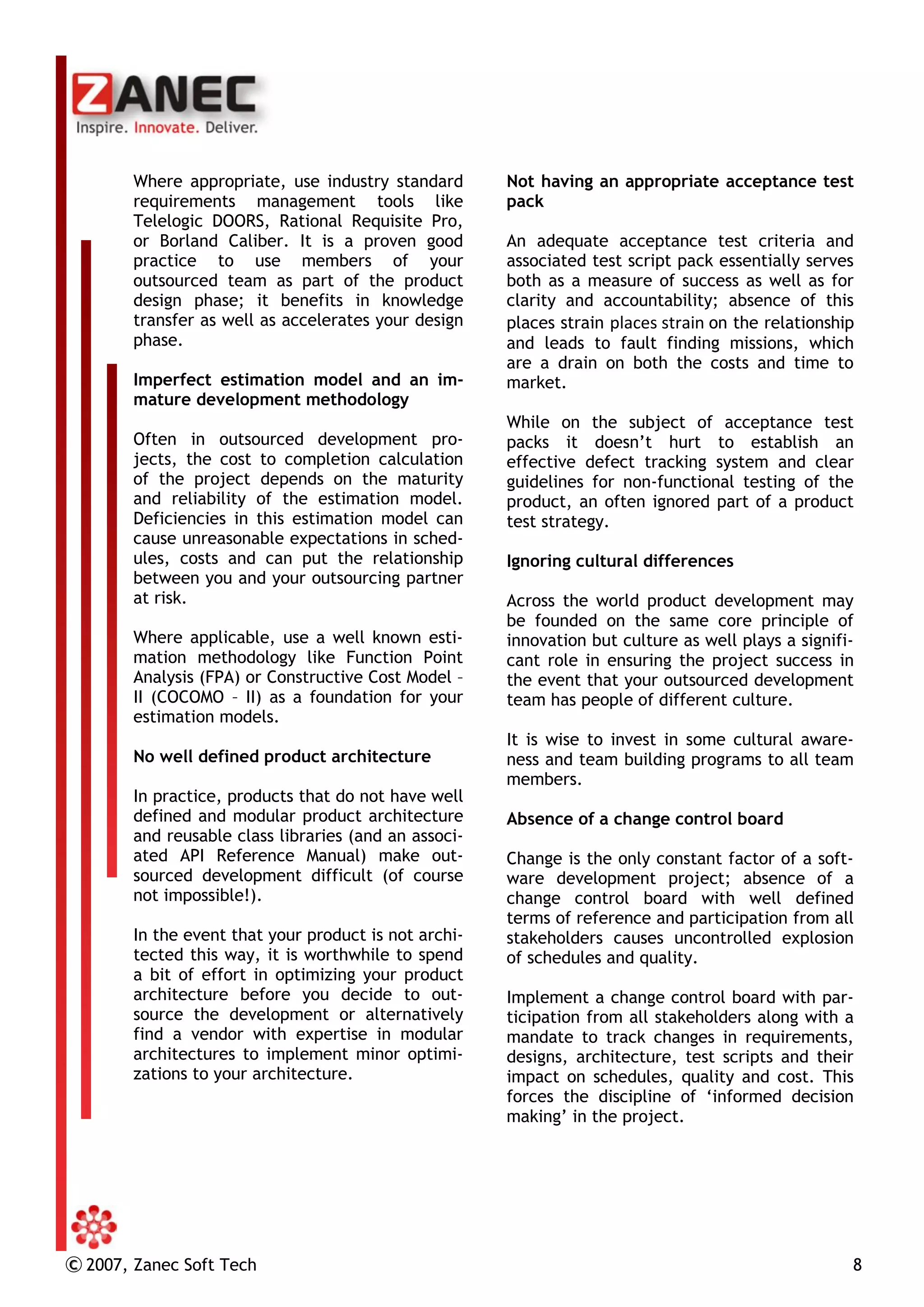 Outsourcing product development introduction | PDF