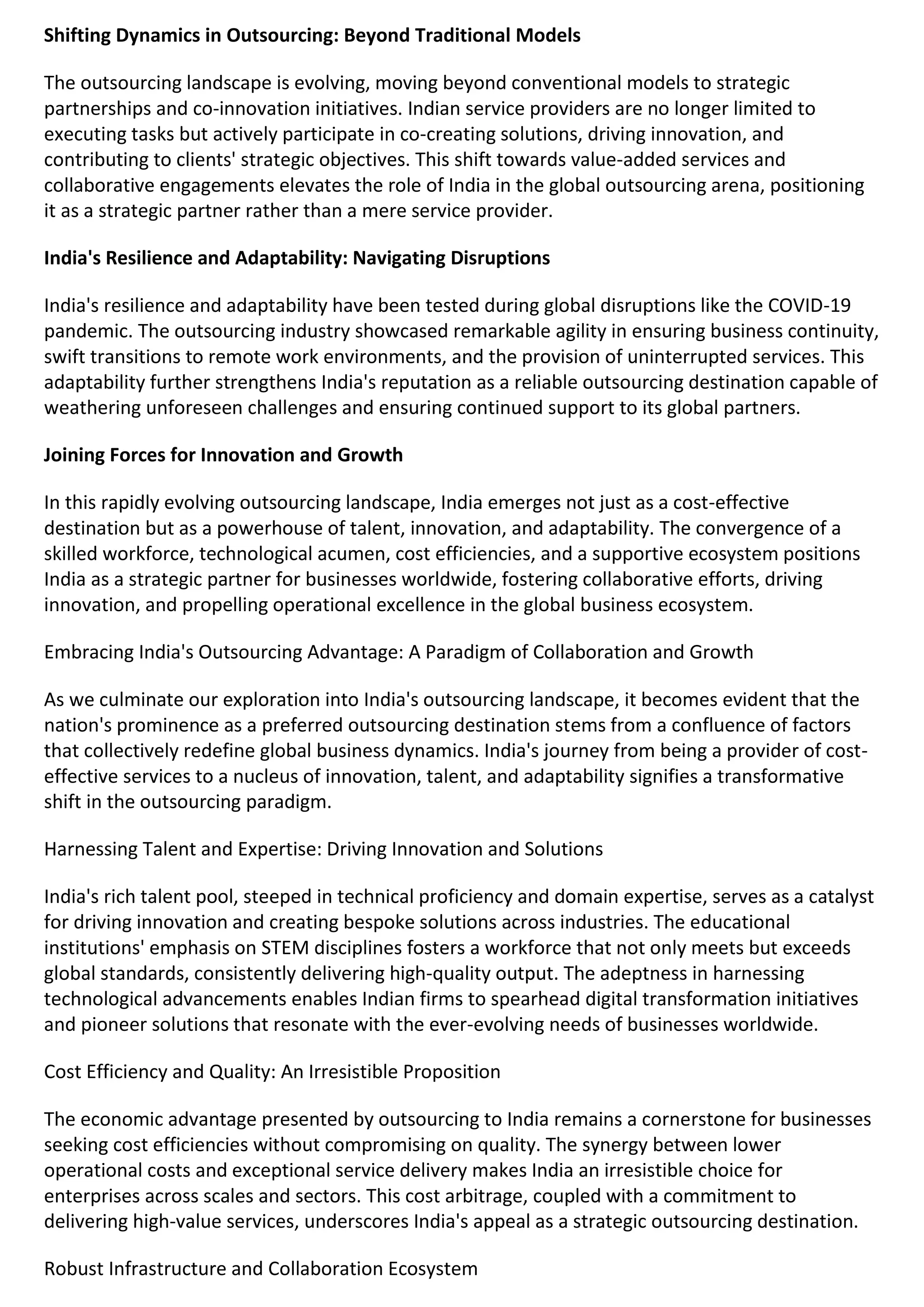 Outsourcing to India- Leveraging the talent and cost advantage.pdf