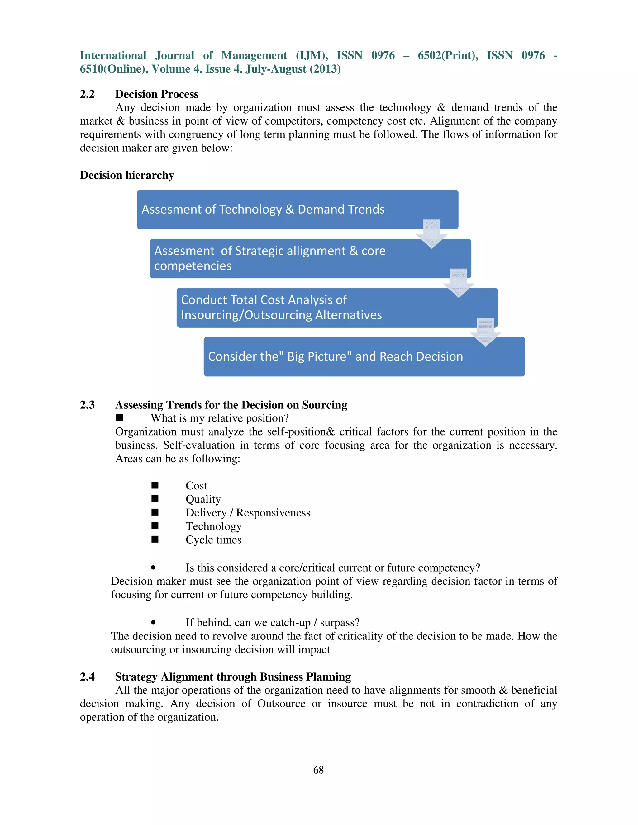 Outsourcing vs insourcing best for your organization (1) | PDF