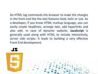 The Difference between HTML, XHTML & HTML5 for Beginners | PPTX