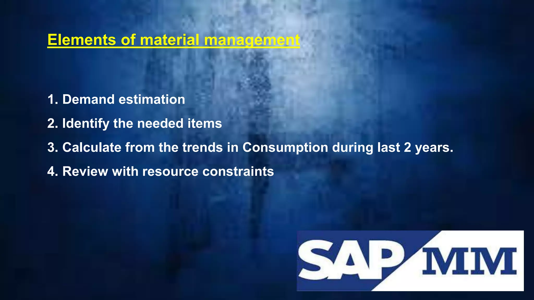 Material Management | PPTX
