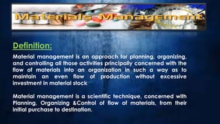 Material Management | PPTX
