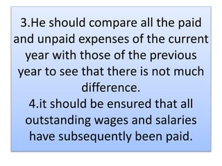 Outstanding expenses | PPTX