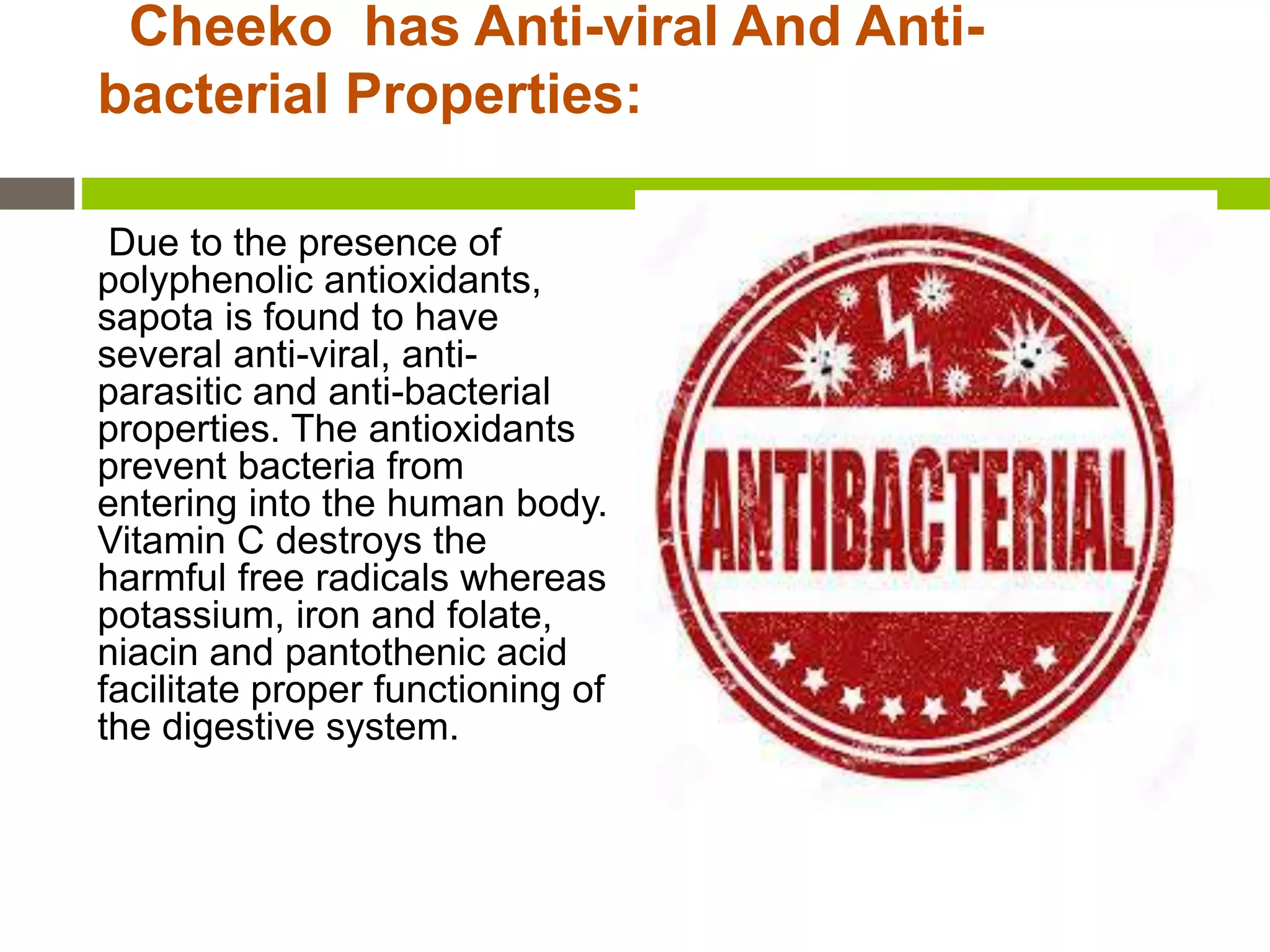 Outstanding health benefits of cheeko ( sapota) fruit A series of ...