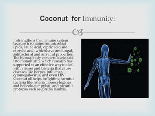 Outstanding health benefits of coconut fruit and oil A series of ...