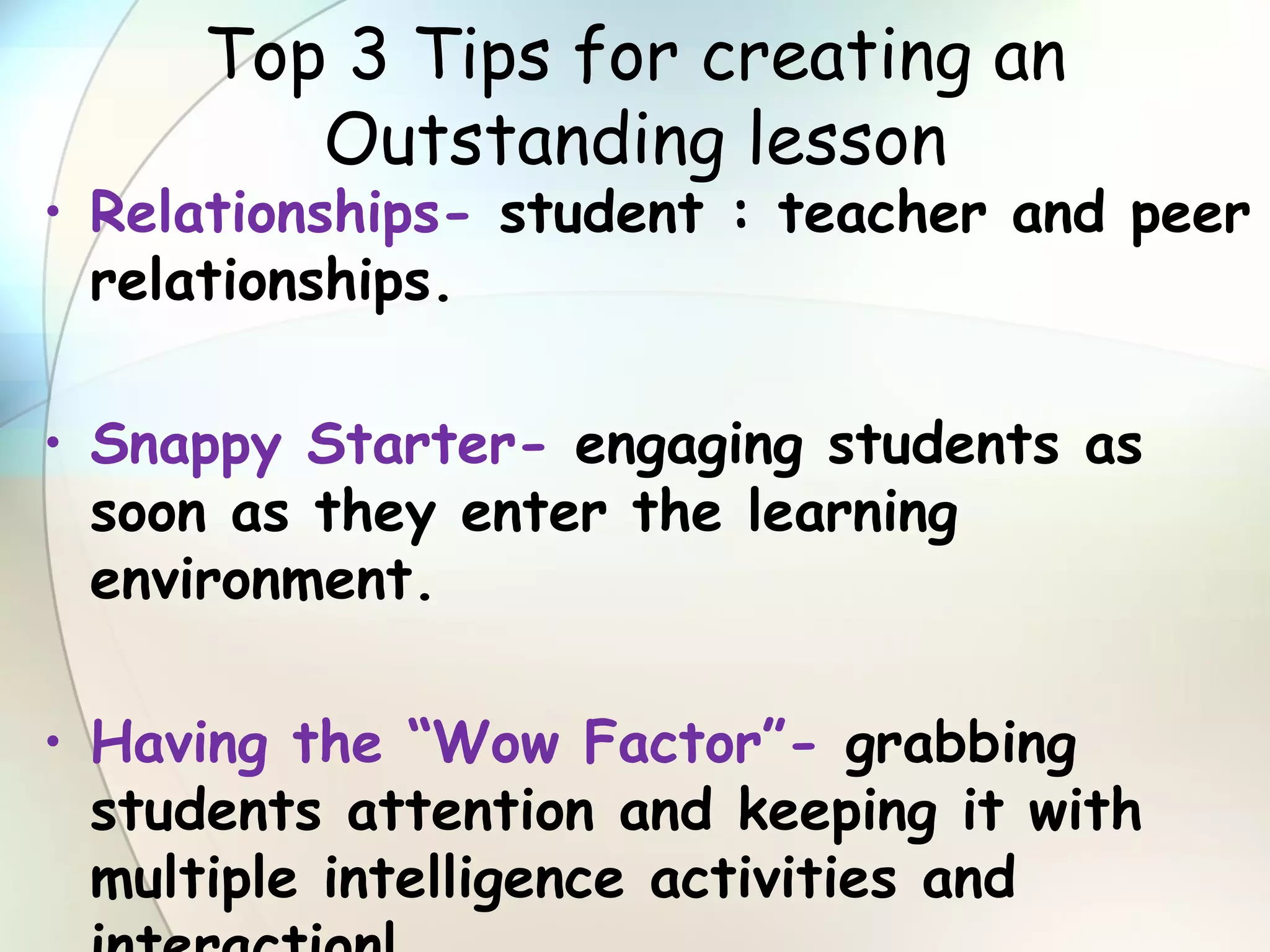 Outstanding Learning | PPT